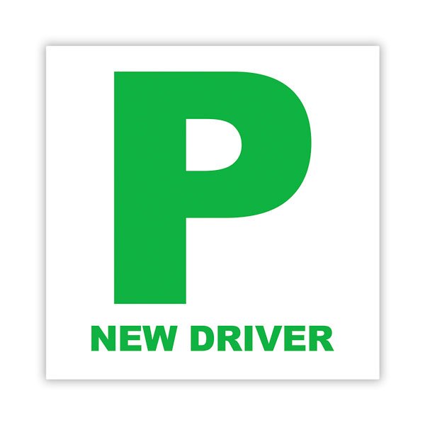 Autocollants P New driver 2