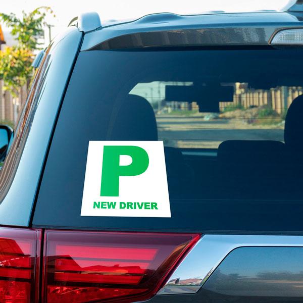 Autocollants P New driver 2