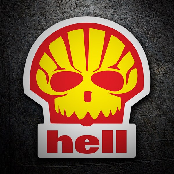 Autocollant Hell Skull Shell | WebStickersMuraux.com