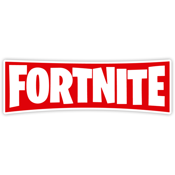 Autocollant Fortnite logo rouge | WebStickersMuraux.com